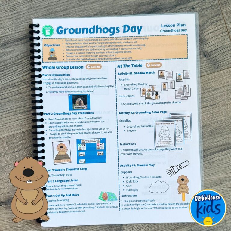 Engaging Groundhog Day Activity For Toddler and Preschool Classrooms ...