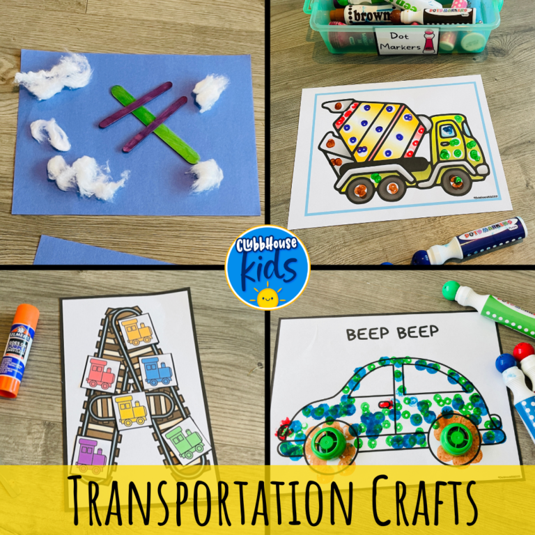 4 Easy Toddler Transportation Crafts For A Classroom Theme - ClubbhouseKids