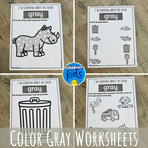 10 Engaging Gray Color Activities for Toddlers and 2-Year-Olds: Fun ...