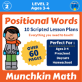 Mastering Positional Words: 10 Ready-to-Use Preschool Math Lesson Plans ...